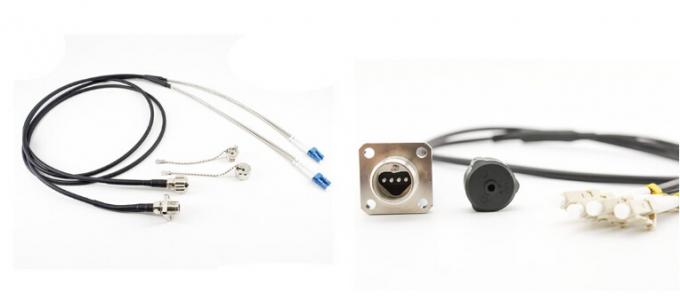 LC / UPC Singlemode 4 Cores Outdoor Fiber Optic Patch Cord Cable With ...