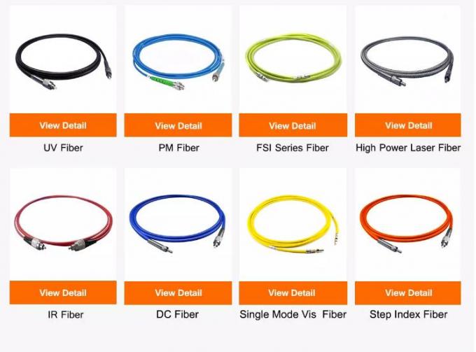Wavelength 600um Fiber Optic Patch Cables