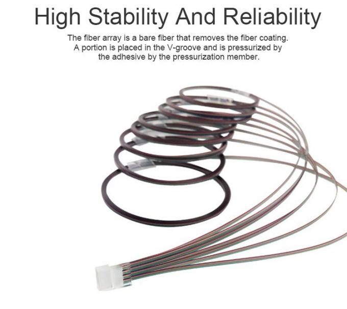 4 8 16 32 64 Channels 2 Dimensional Fiber Array With Reflow ...