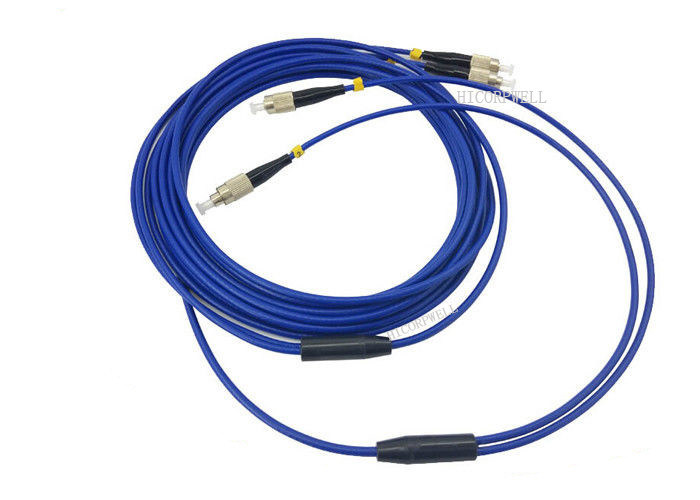3m / 5m 2 Cores SM Armored Fiber Patch Cable , LC FC SC ST Duplex Patch ...