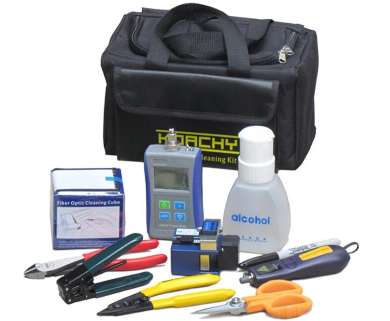 Portable FTTH Fiber Optic Tool Kit For Installing Fast Connector And ...