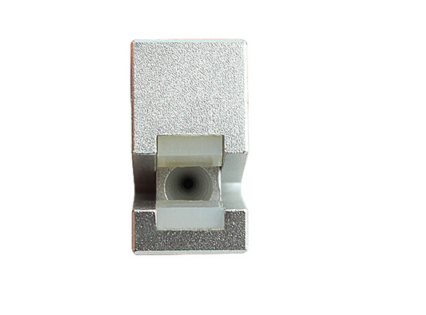 SC Metal Square Silver Color Bare Optical Fiber Adapter , Fiber Optic ...