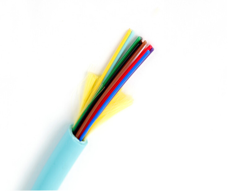 12 Core Glass Fiber Optic Cable , 2KM - 4KM Length Multimode Fiber ...