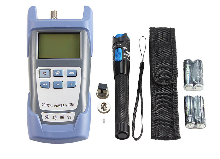 FTTH Fiber Optic Tool Kit , Fiber Testing Tools With OPM VFL And Fiber ...
