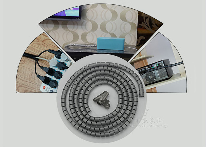 Plastic Wrap Wire Tube Pipe Fiber Channel Patch Cable Hose Protector ...