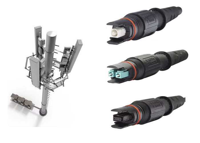 Mini MPO Waterproof Connector IP Protected Fiber Opticial Connectors ...