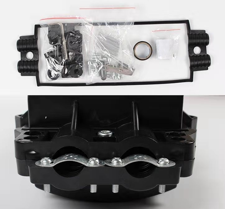 2 Inlet 2 Outlet Fiber Termination Kits horizontal Type FO 24 to 144 ...